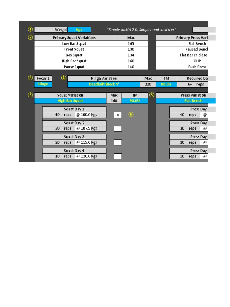 Simple Jack'd 2.0: Simpler and Jack'd'er Strength Training Program ...