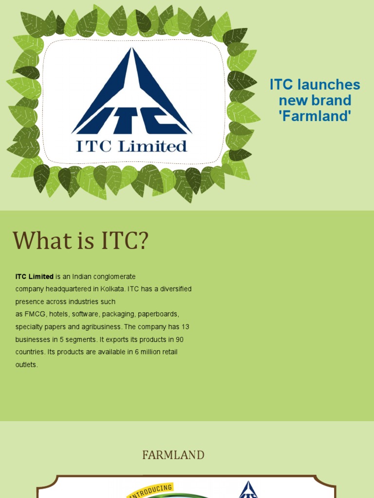 ITC launches new Farmland brand for fruits and vegetables | PDF ...
