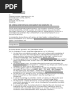 Container Guarantee Form - v.1 - 2023 | PDF | Private Law