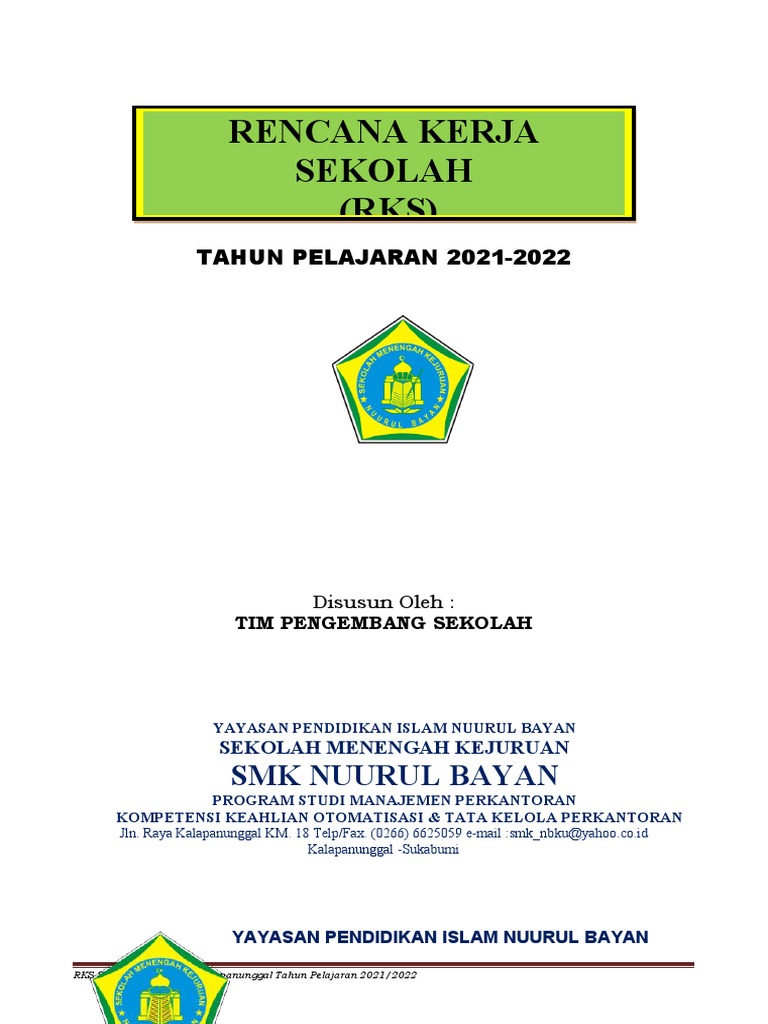 RKS-SMK Nuurul Bayan 2021-2022 | PDF