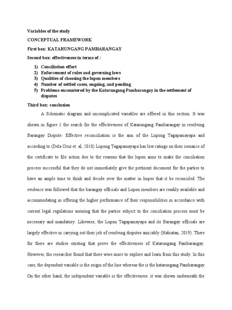 Variables of The Study | PDF