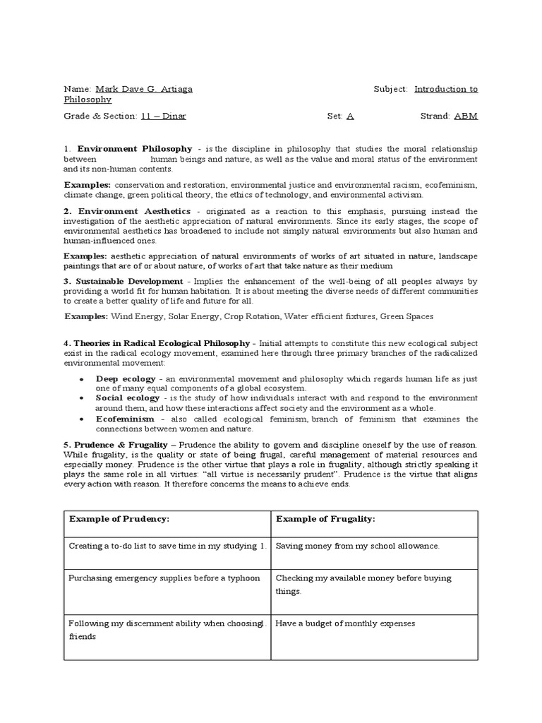 Examples: 2.: Environment Aesthetics | PDF | Ecology | Natural Environment