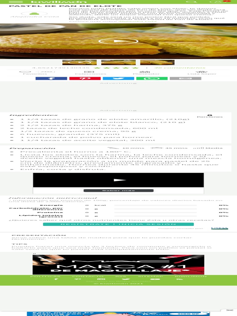 Las Mejores Recetas - Kiwilimon | PDF | Panes | Leche