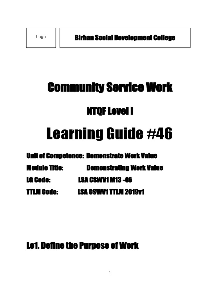 Demonstrating Work Value | PDF | International Labour Organization ...