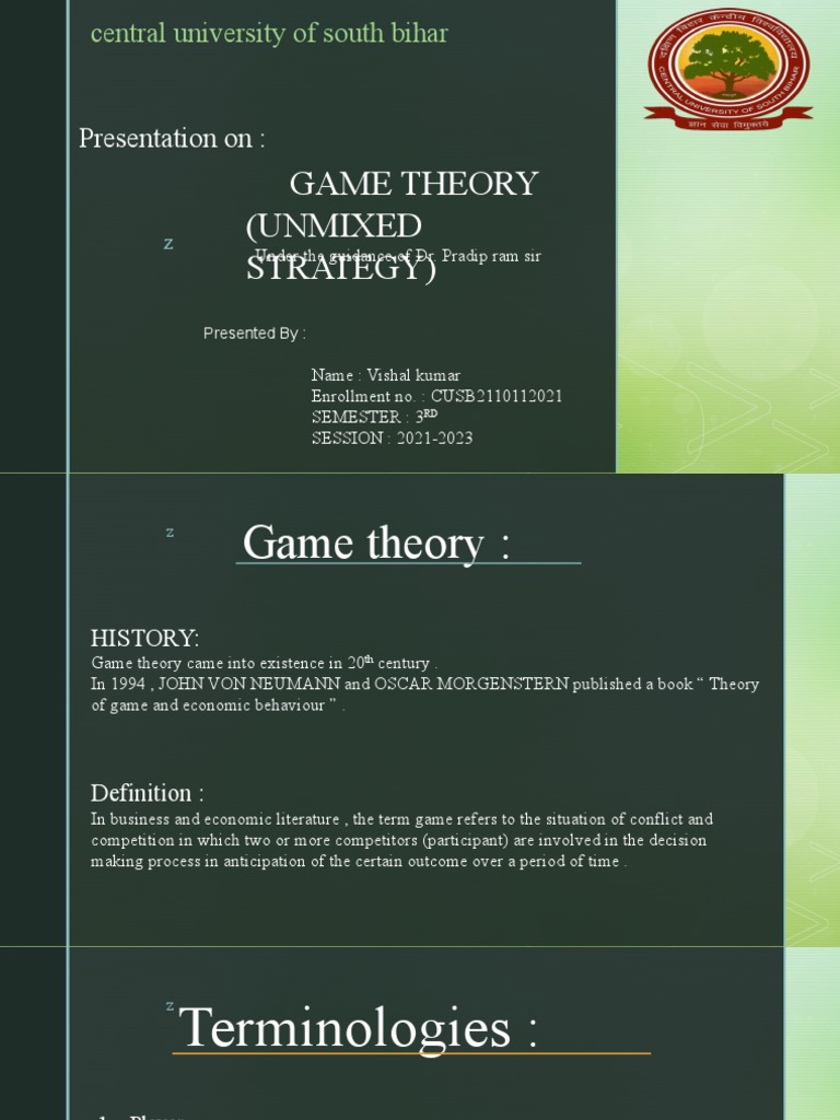 Game Theory | PDF