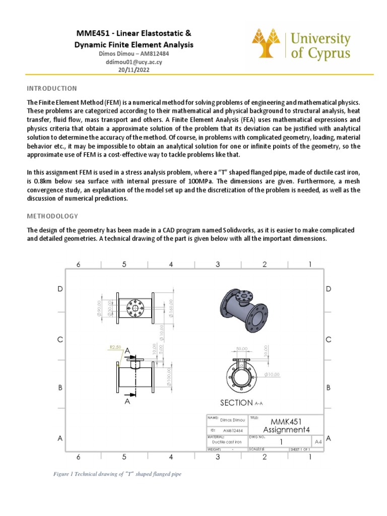 FEA of Pipe | PDF
