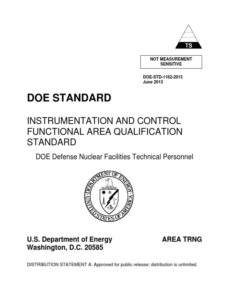 Doe STD 1162 2013 | PDF | Valve | Direct Current