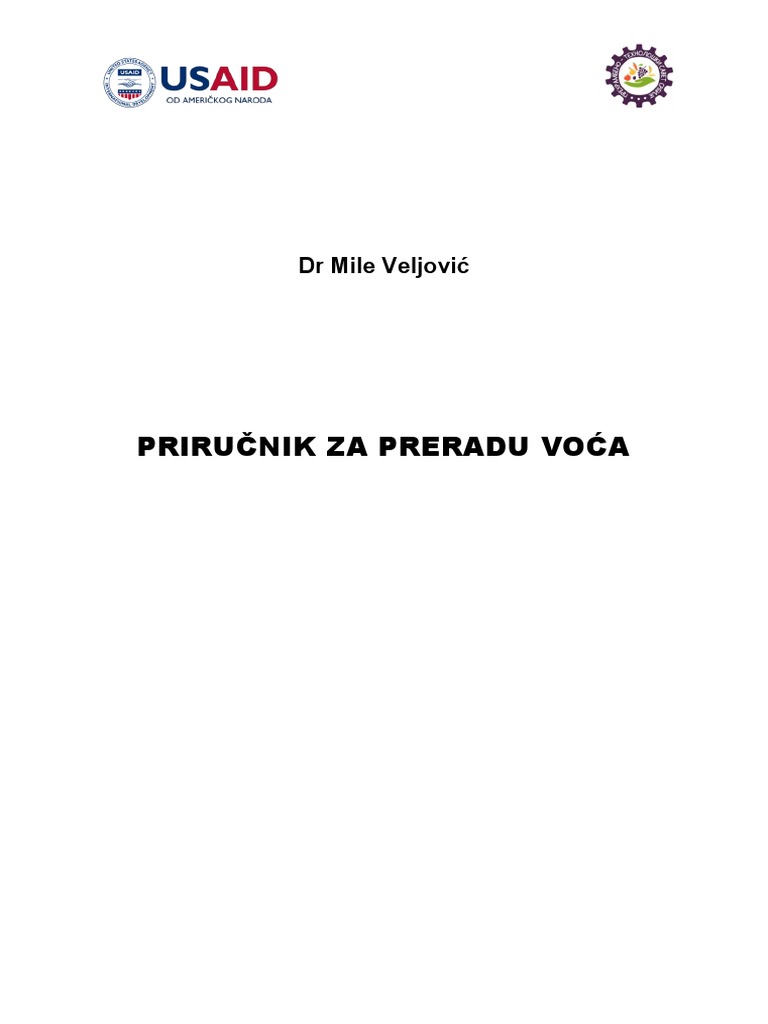 Priručnik Za Preradu Voća | PDF