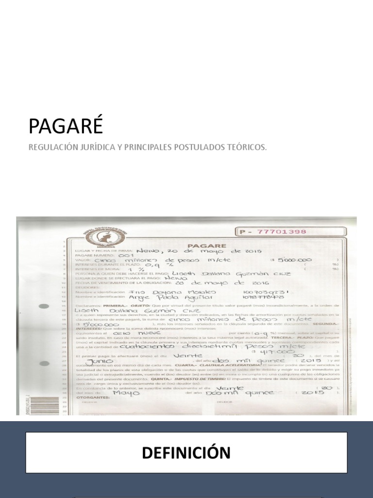 Pagaré y Cheque: Regulación y Clases | PDF | Cheque | Pagos
