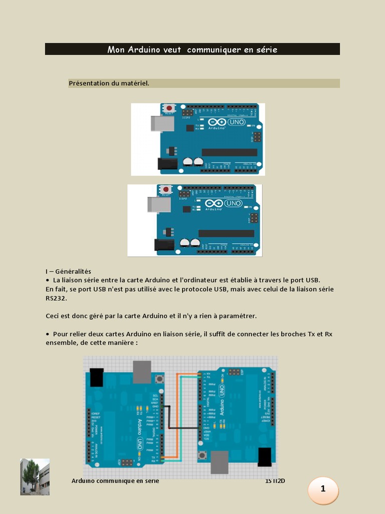 Communication série avec Arduino | PDF | USB | Arduino