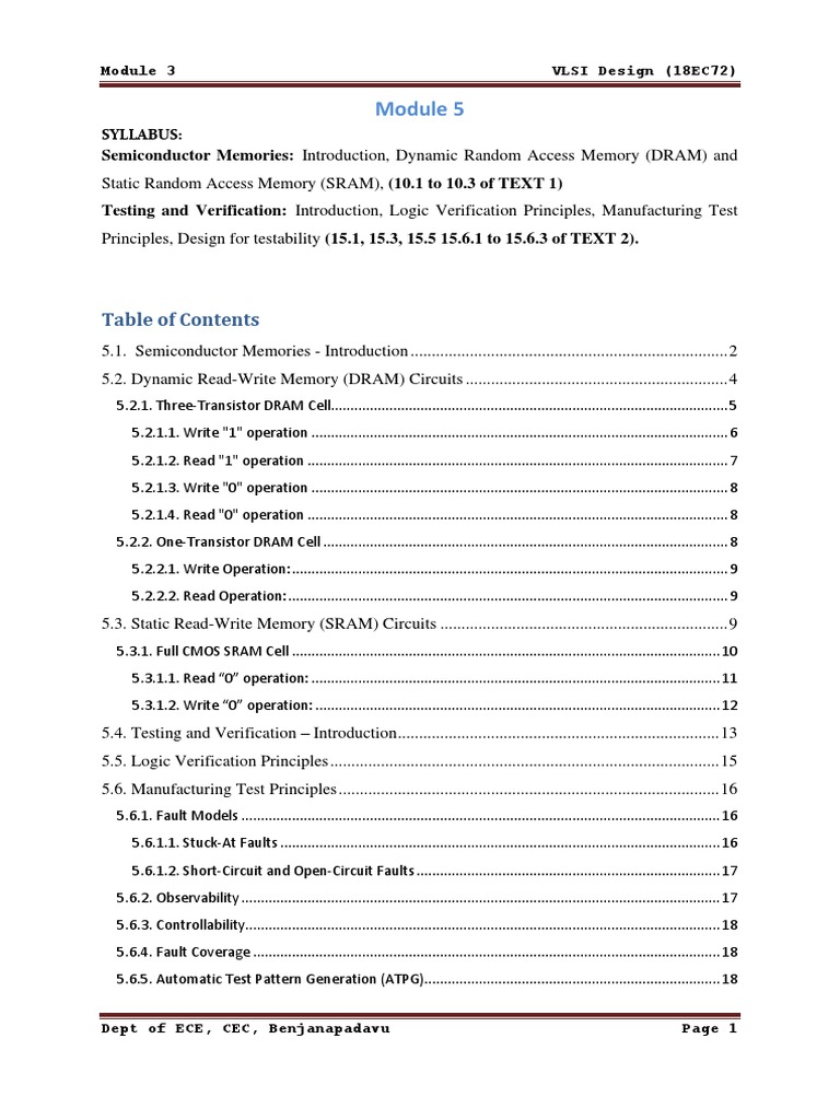 Module 5 | PDF | Random Access Memory | Dynamic Random Access Memory