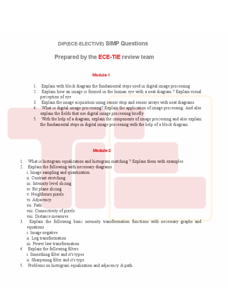 DIP Super-Imp-Tie-23 | PDF | Filter (Signal Processing) | Imaging