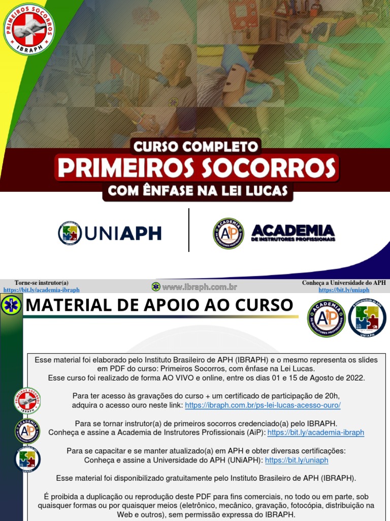 Ibraph Slides Ps Lei Lucas Curso Completo | PDF | Queimadura | Medicina Clínica