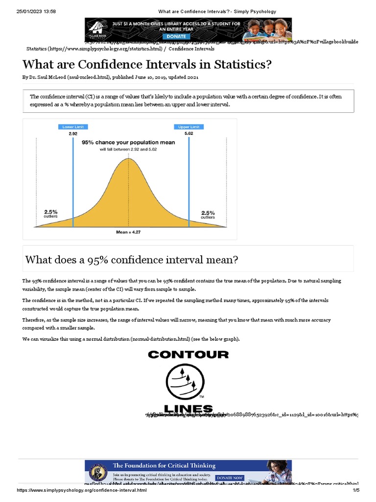What Are Confidence Intervals - Simply Psychology | PDF | Confidence ...
