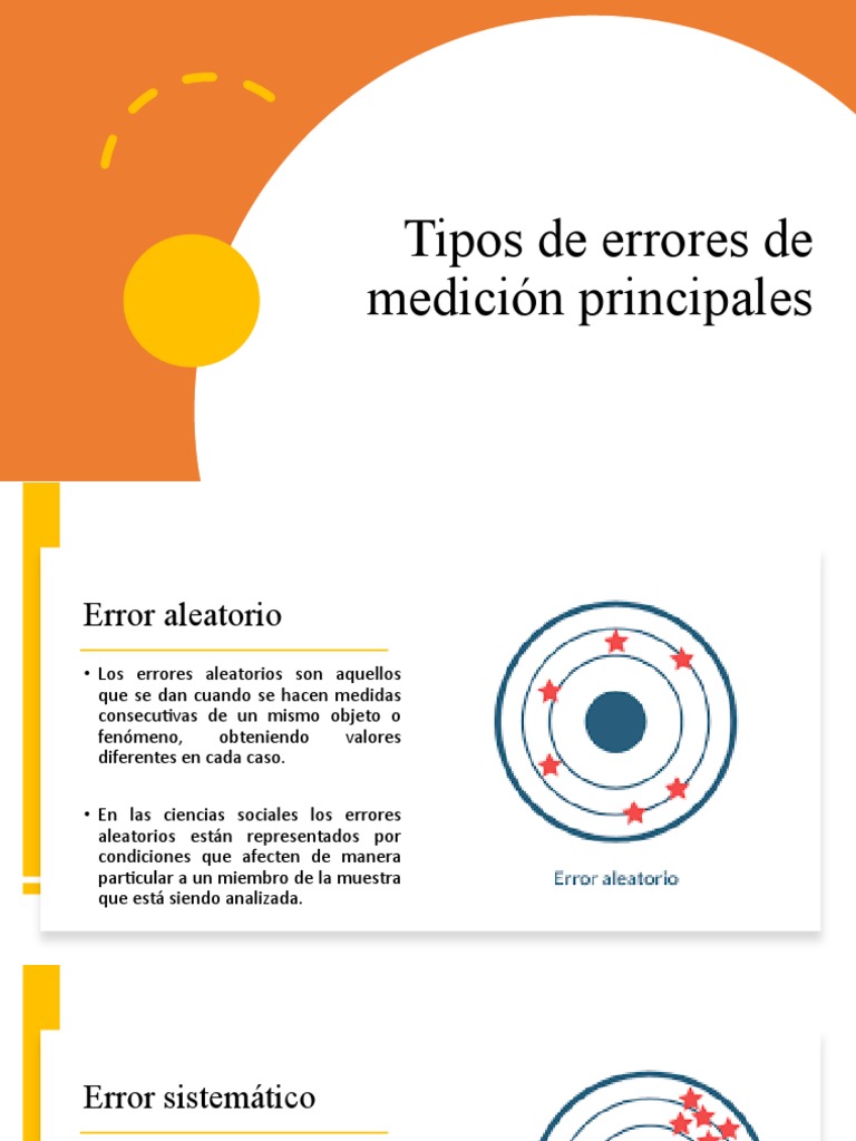 Tipos de Errores de Medición Principales | PDF