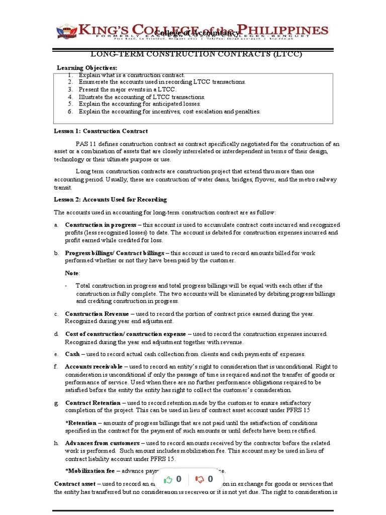5 Long Term Construction Contract 3e5ca4a29cf252303 Ffcc2ab83e9ecba Compress | PDF | Cost ...