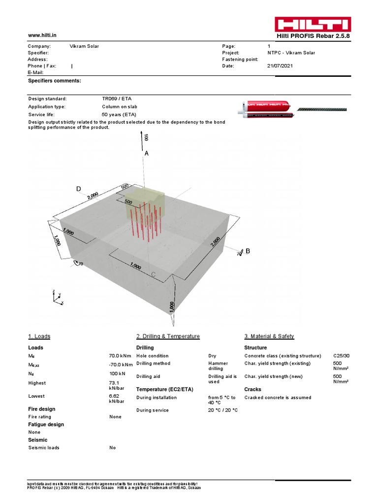Column Rebar Design - NTPC | PDF | Concrete | Mechanical Engineering
