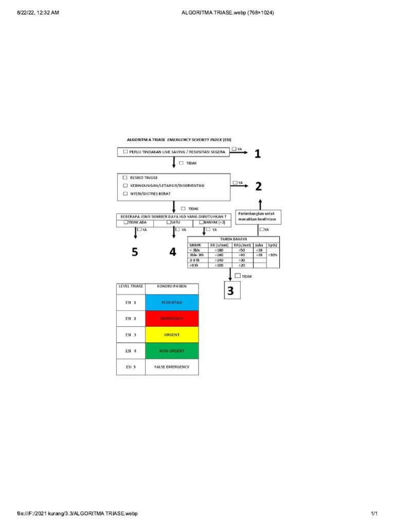 Algoritma Triase | PDF