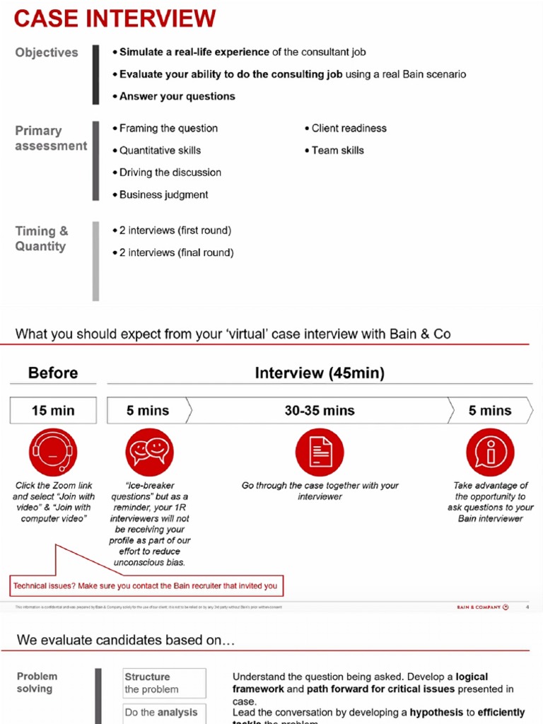 BAIN - Case Interview Prep | PDF