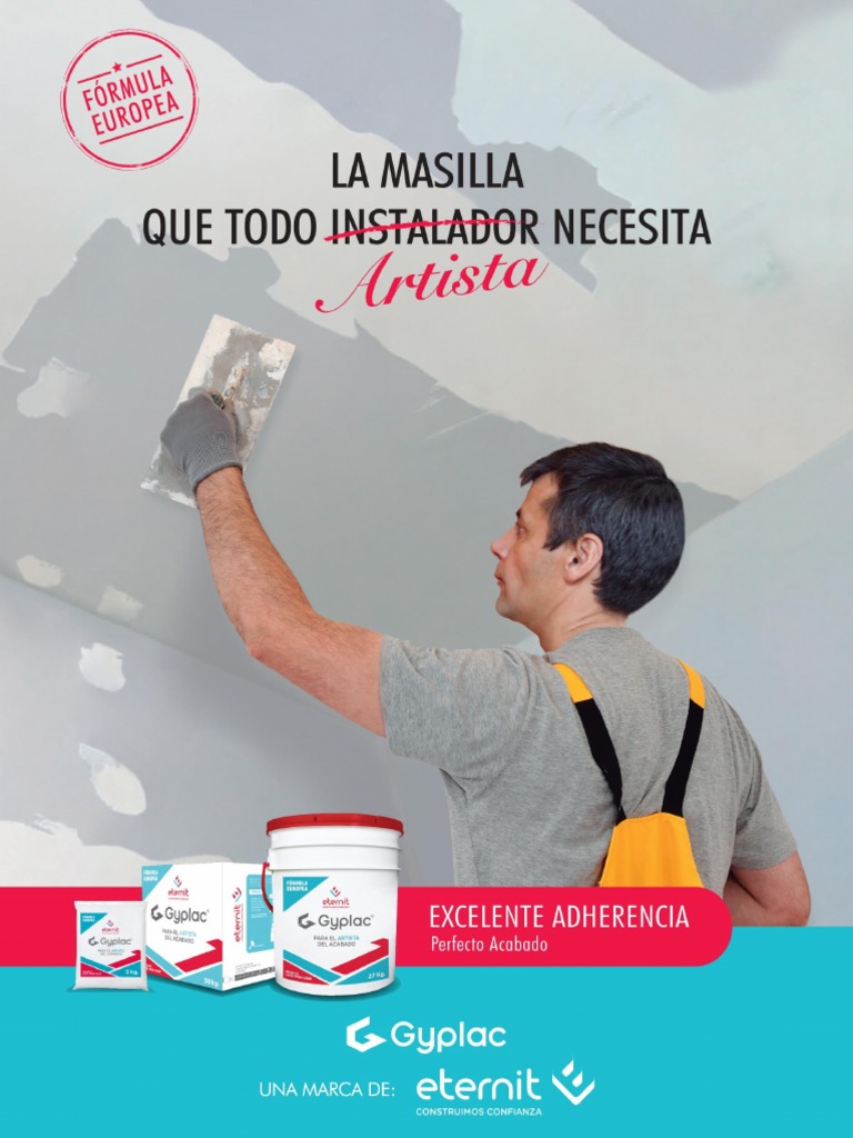 Masilla Gyplac - Eternit | PDF | Papel | Yeso