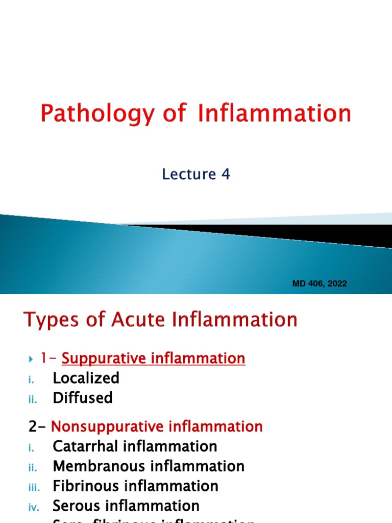 Types of Inflammation Explained | PDF | Inflammation | Diseases And ...
