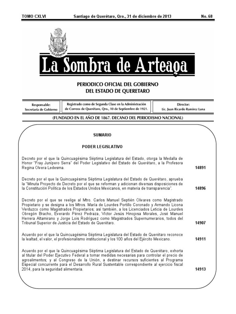 Reconocimiento a Regina Olvera Ledesma | PDF | Leyes de libertad de ...