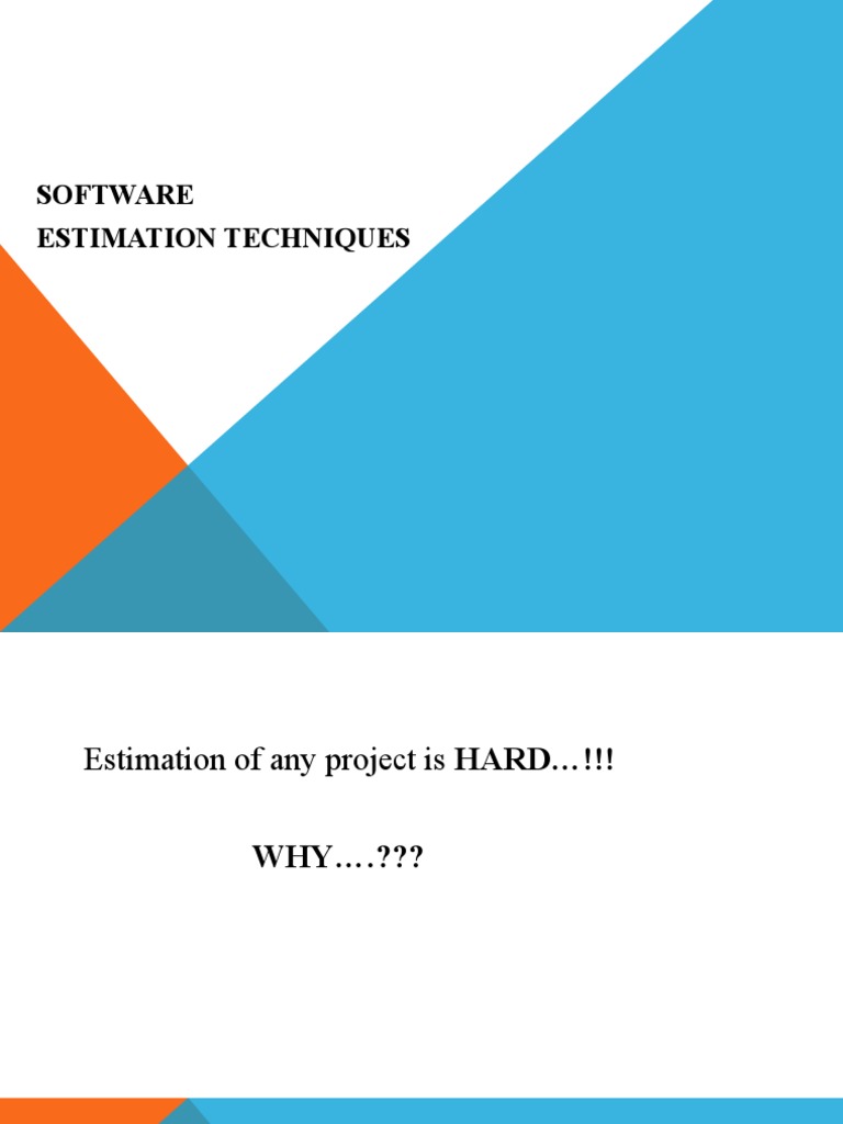 Lecture 5 Estimation Techniques Pdf Algorithms Computing 