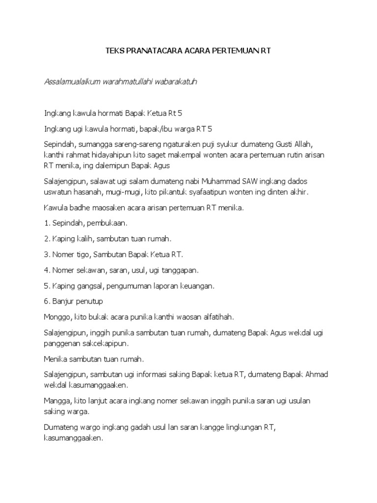 Teks Pranatacara | PDF