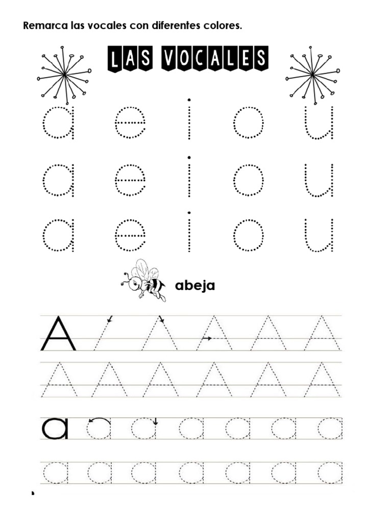 Vocales Inicio Primera Semana | PDF
