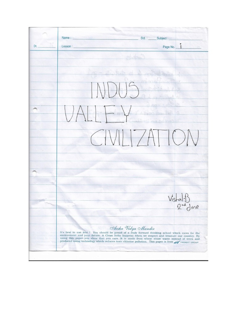 Indus Valley Civilization | PDF