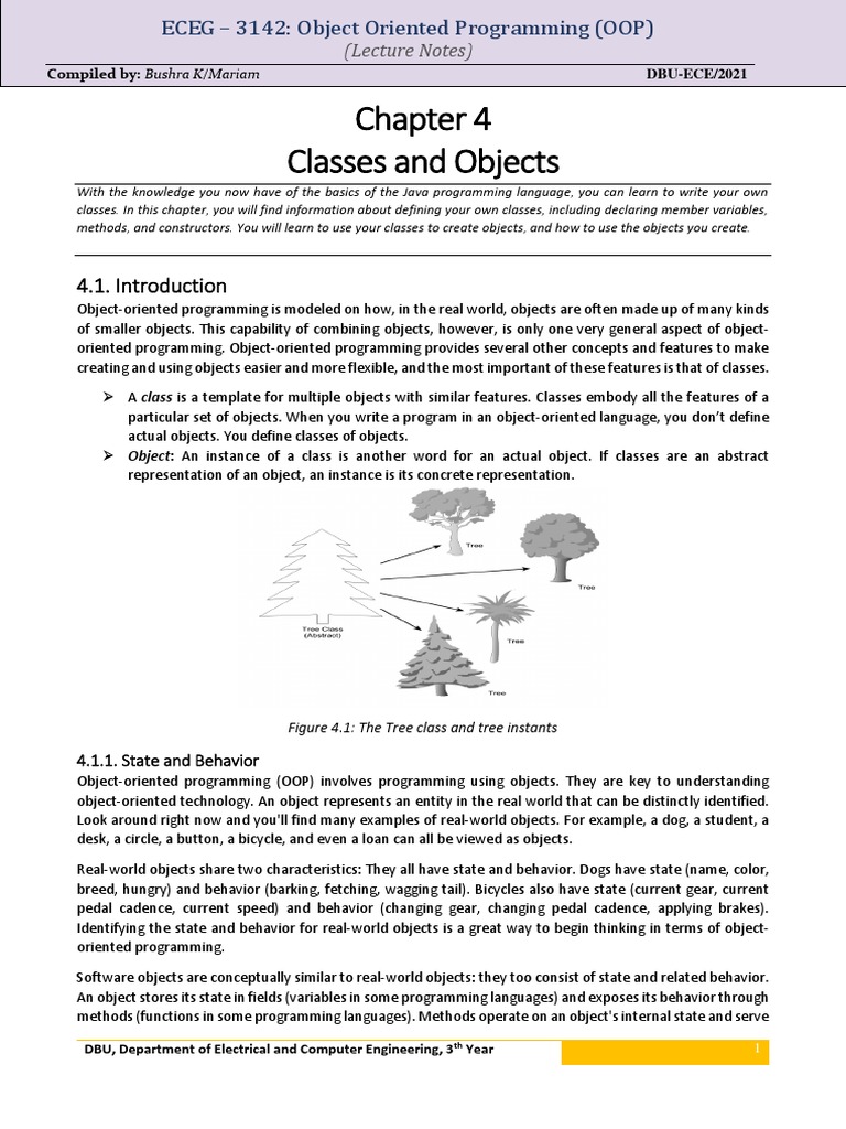 Chapter 4 | PDF | Programming | Constructor (Object Oriented Programming)