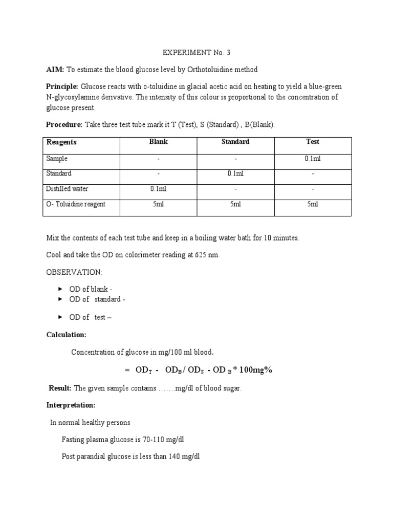 Estimation of Blood Glucose | PDF | Hyperglycemia | Causes Of Death Estimation of Blood Glucose | PDF | Hyperglycemia | Causes Of Death