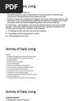 Personal Hygiene: A Lesson Plan | PDF | Hygiene | Oral Hygiene