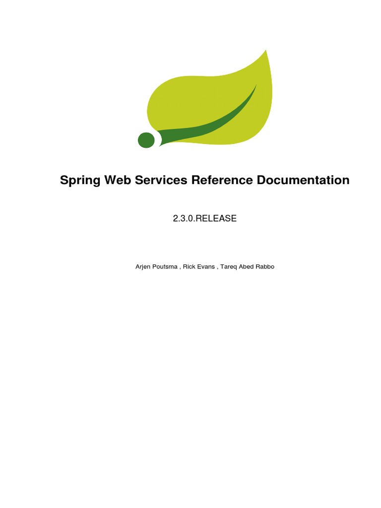Spring Ws Reference | PDF