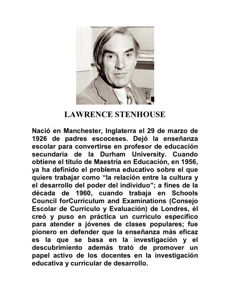 Lawrence Stenhouse | PDF