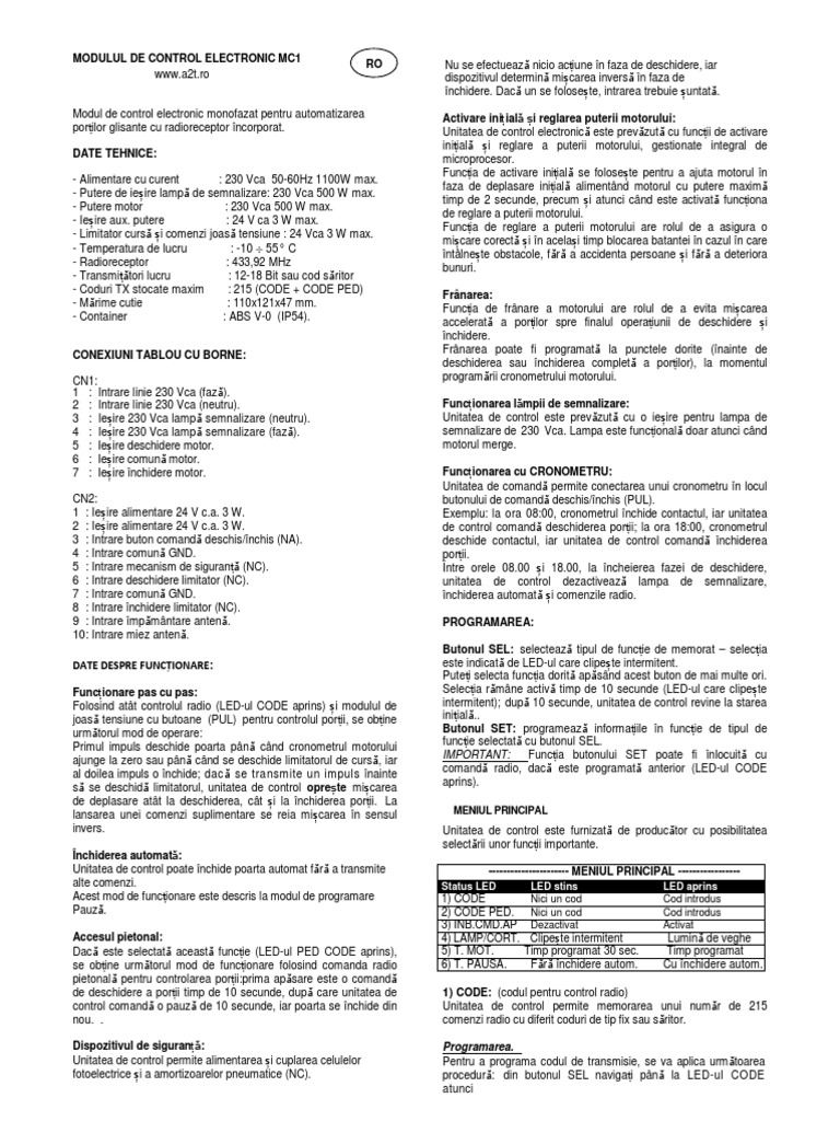 MC1-Motorline Culisanta1 2 | PDF