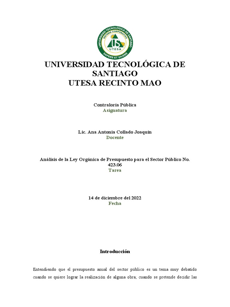 Tarea para Subir | PDF