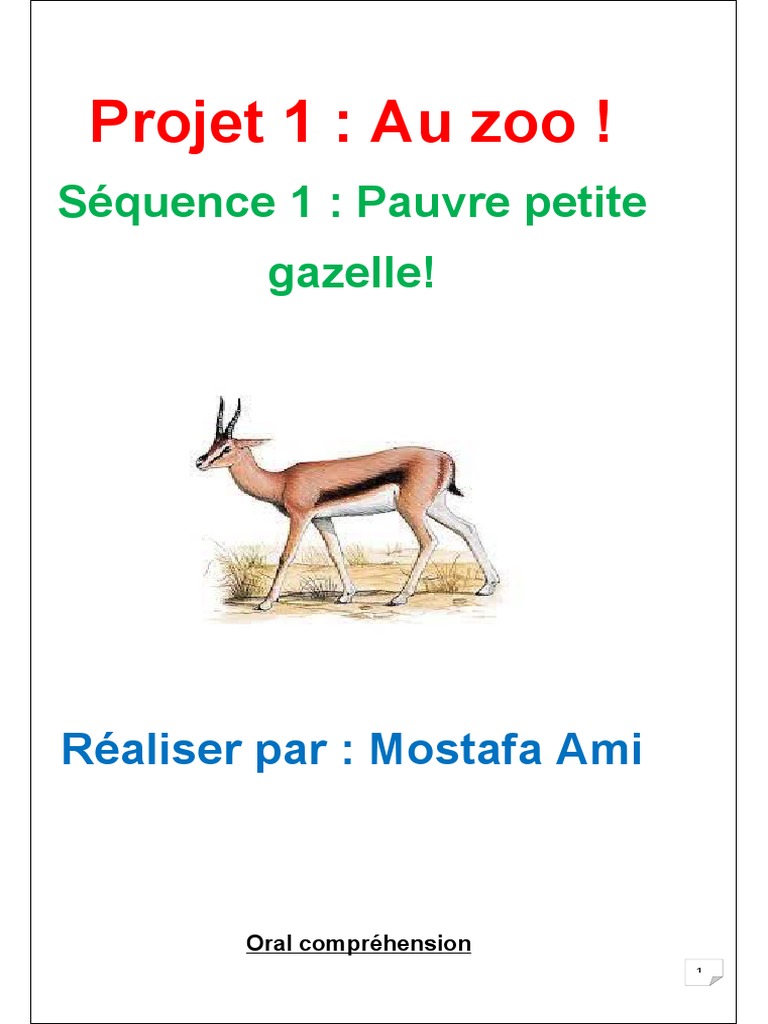 Mes Fiches 5 Ème Ap Séquence 1 Projet 1 | PDF | Lion | zoo