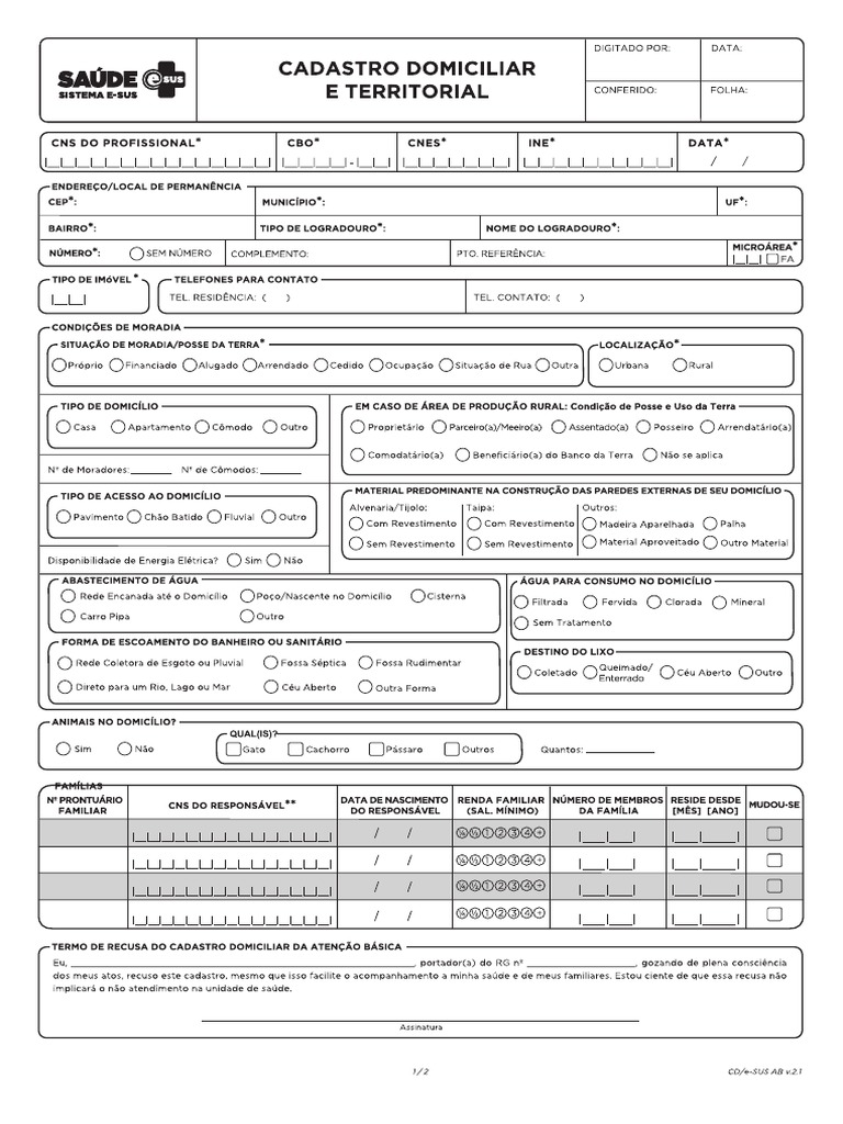 Santo Antonio Descoberto - Item - Cadastro Domiciliar e Territorial | PDF