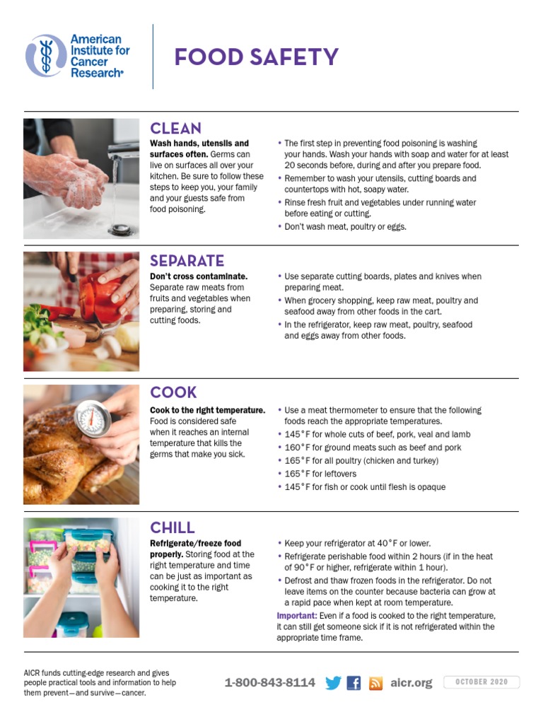 Food Safetyaicr | PDF | Foods | Meat