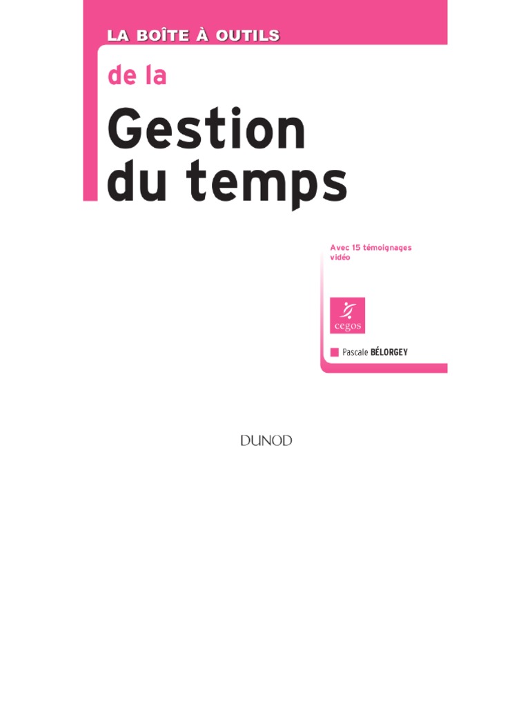 La Boite A Outils de La Gestion Du Temps | PDF