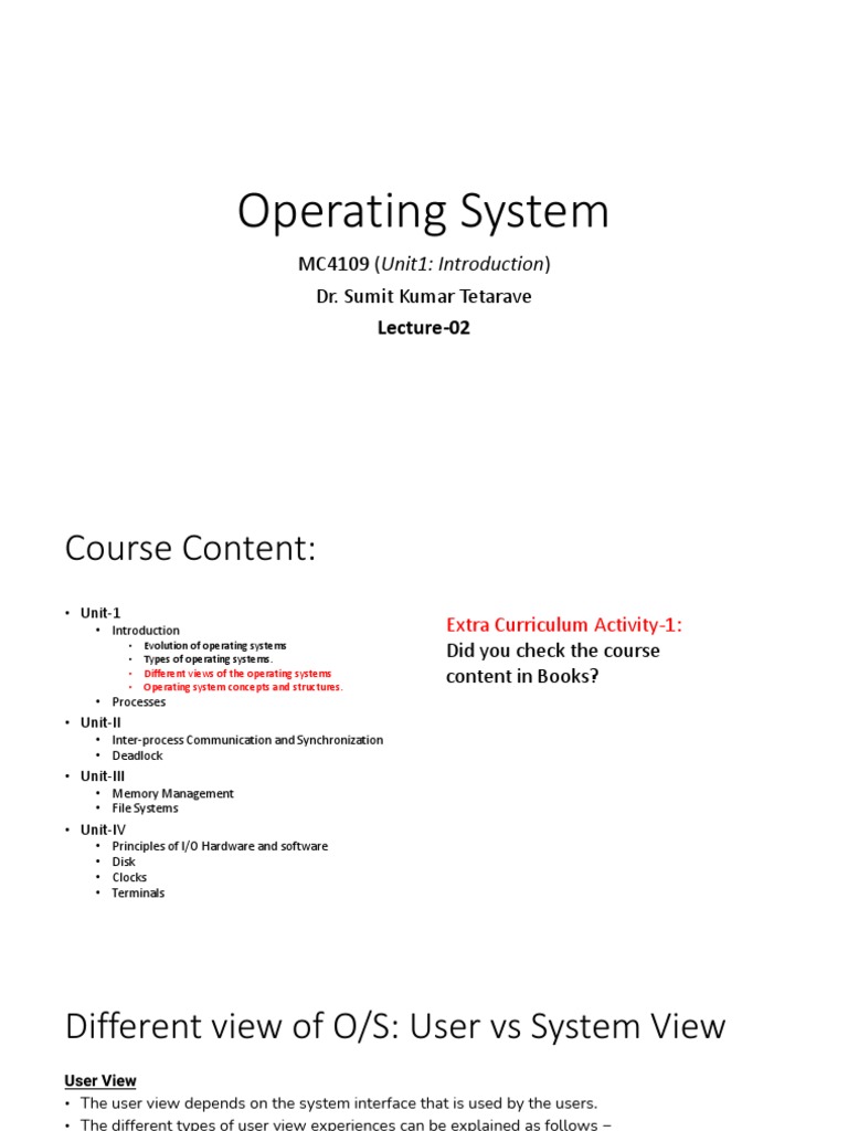 Operating System Pdf Operating System Kernel Operating System