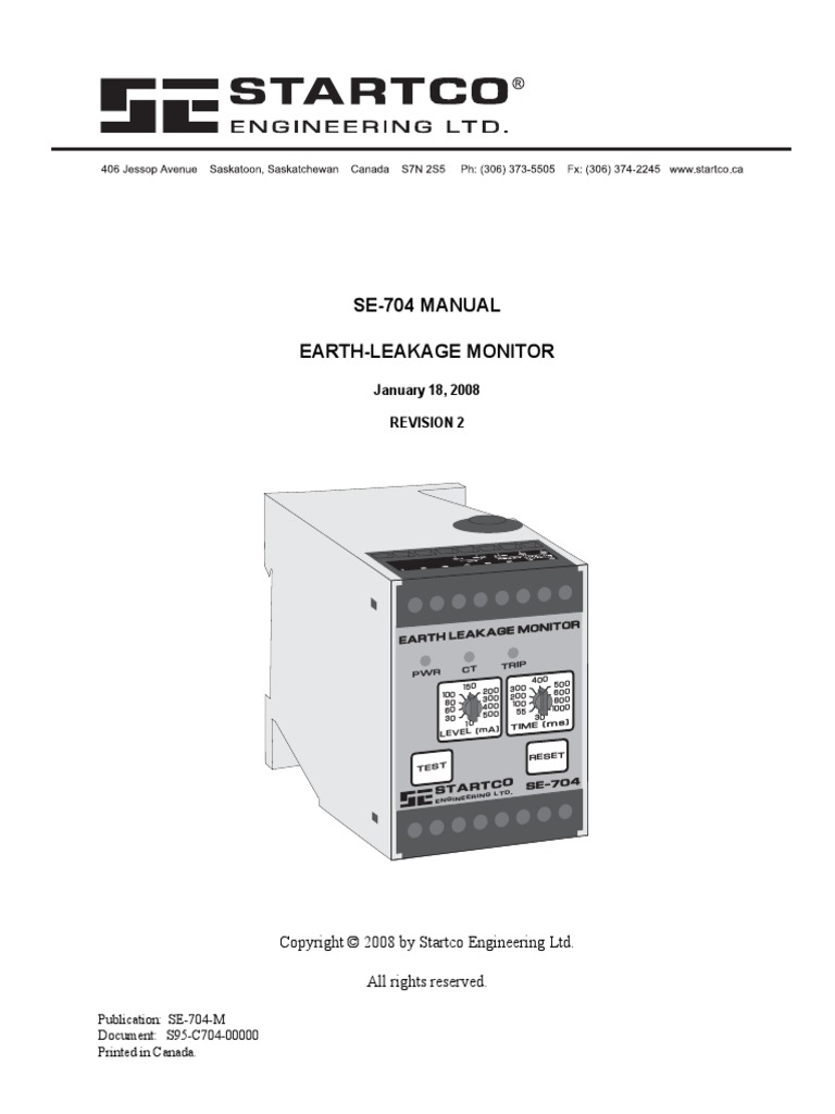 Se-704 Manual | Download Free PDF | Relay | Switch