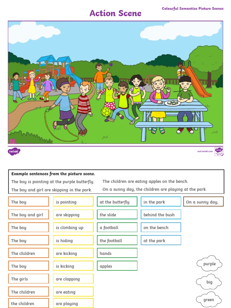 Colourful Semantics Picture Scenes | PDF