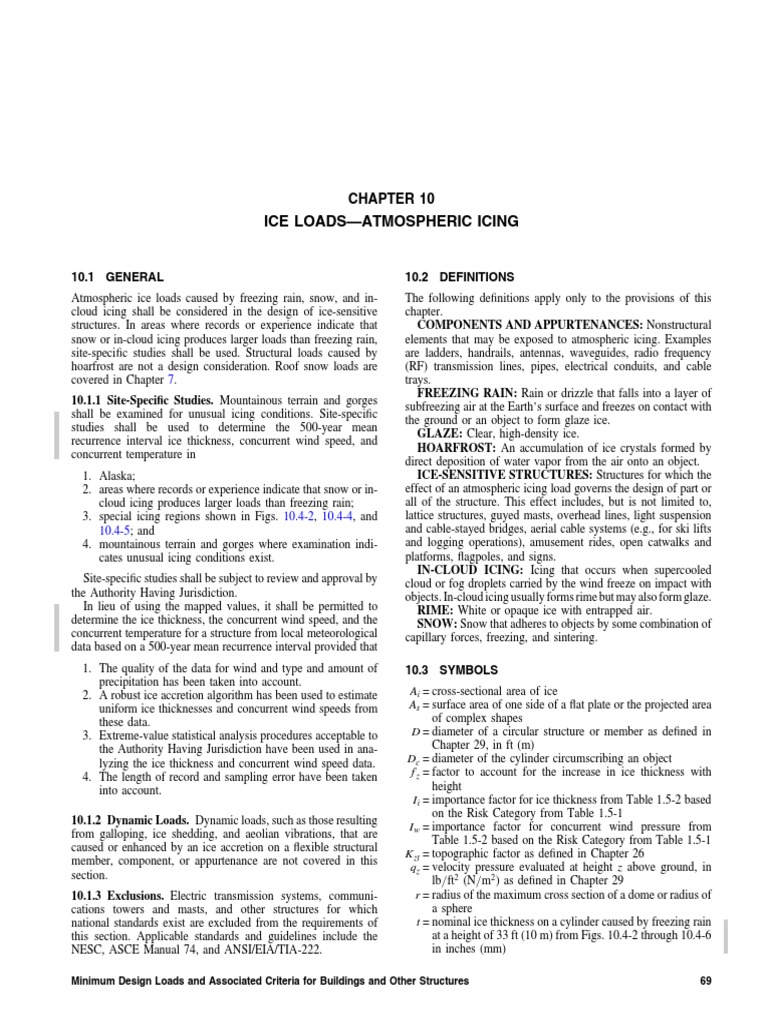 Chapter 10 Ice Loads-Atmospheric Icing | PDF | Ice | Snow