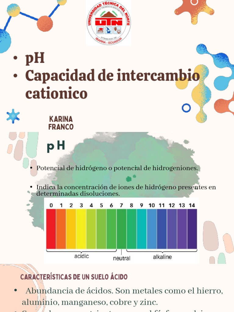 PH - Capacidad de Intercambio Cationico | PDF | Suelo | Átomos