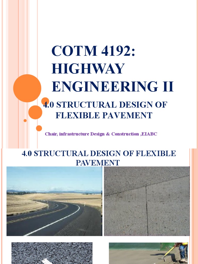 COTM 4192 Ch-4 Pavement Design Revised | PDF | Road Surface | Road