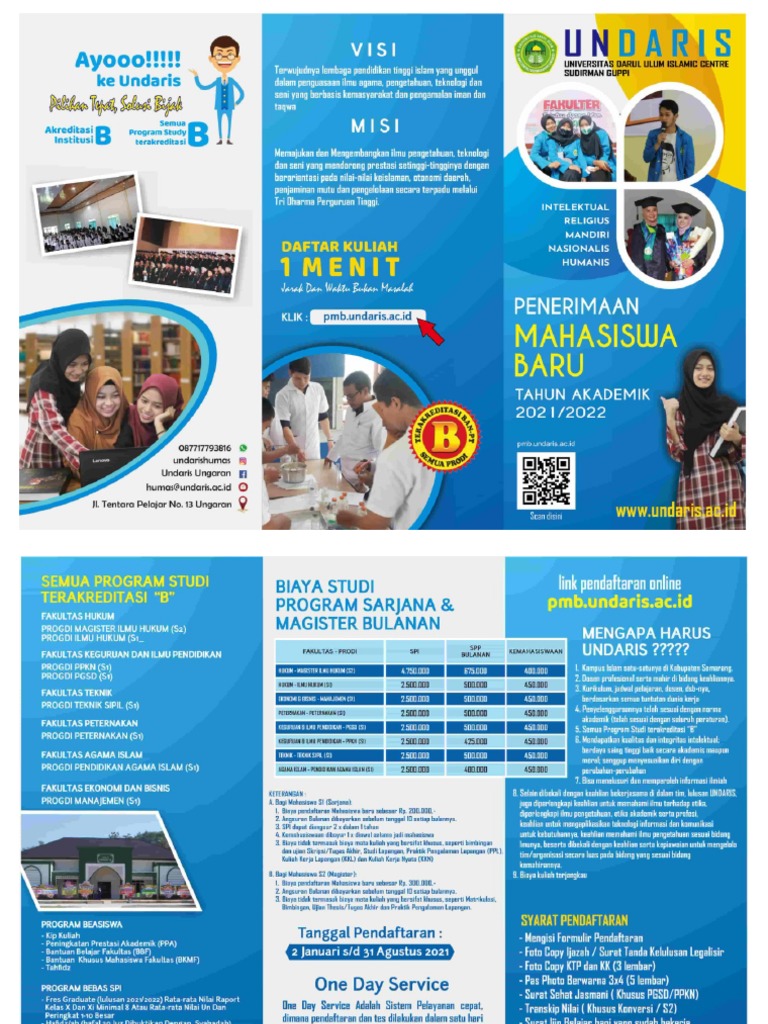 Brosur PMB Undaris | PDF