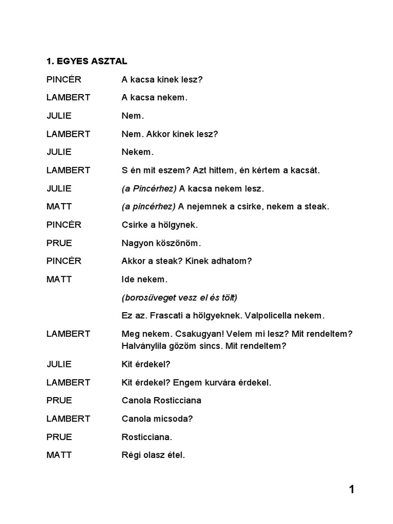PÉLDÁNY - Harold Pinter - Évforduló | PDF