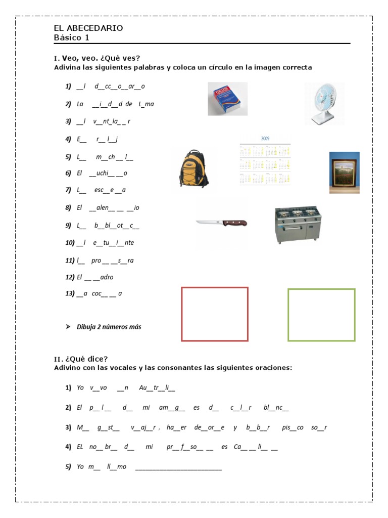 Abecedario y Deletreo BASICO 1 - Ejercicios | PDF | Lingüística